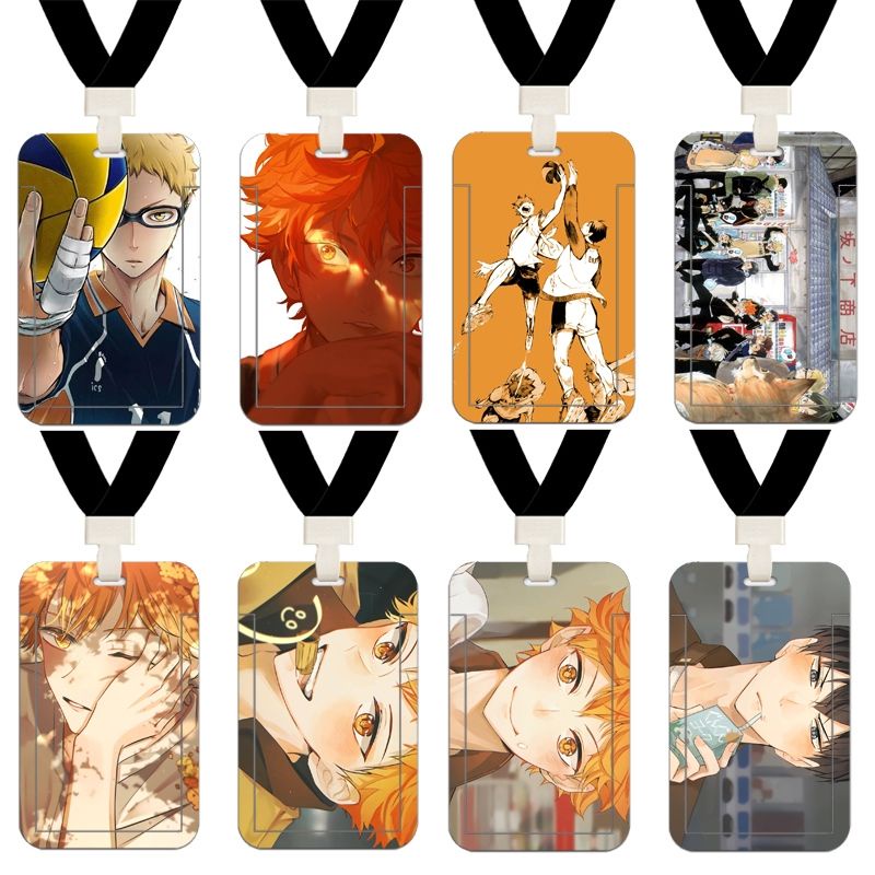Anime Cartoon Haikyuu!! Custom Student School ID Card Holder MRT Card ...