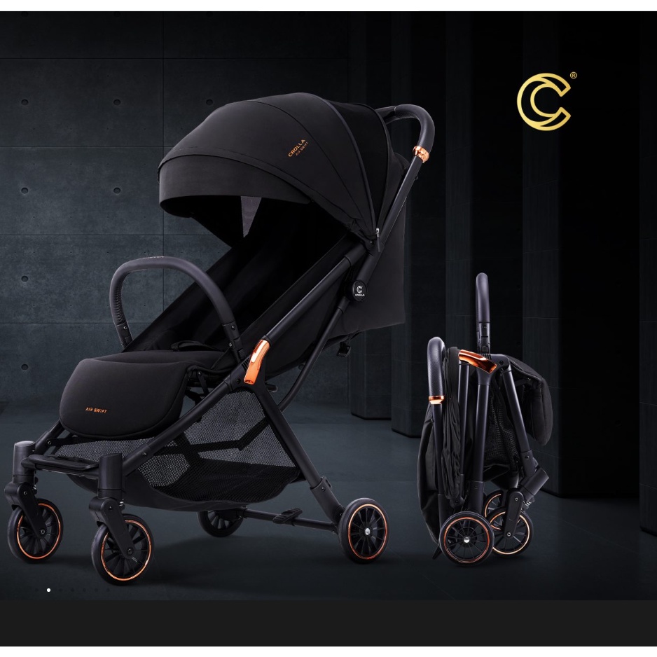 Crolla Air Swift Auto Fold Cabin Compact Fold Stroller FREE GIFT ...