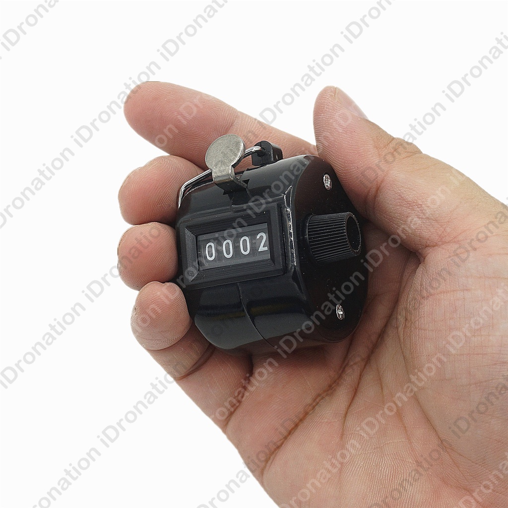 Mini Hand Tally Counter 4 Digit Number Manual Counting Finger Clicker ...