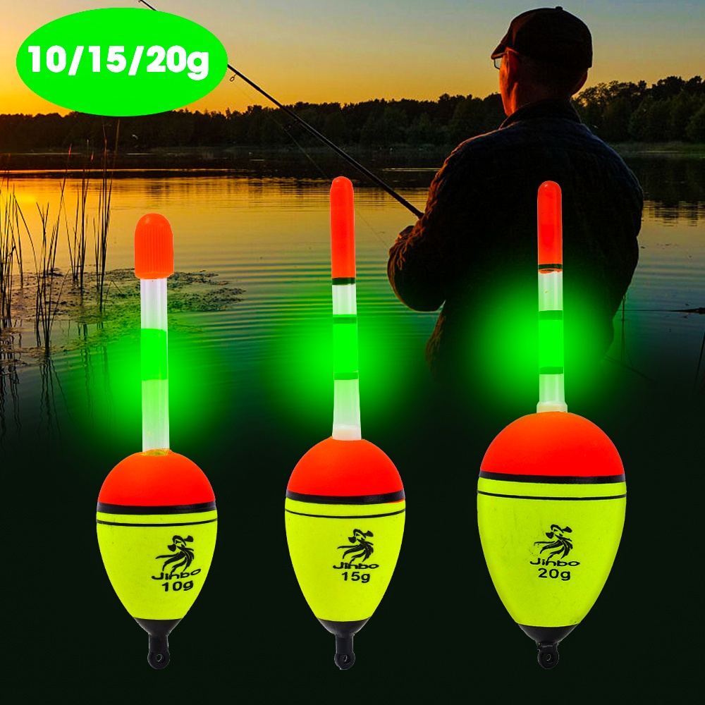 10/15/20g EVA Night Fishing Foam Float,Luminous Fishing Night Float ...