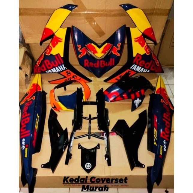 COVERSET YAMAHA Y15ZR V1/V2 REDBULL FULL WRAP | Shopee Malaysia