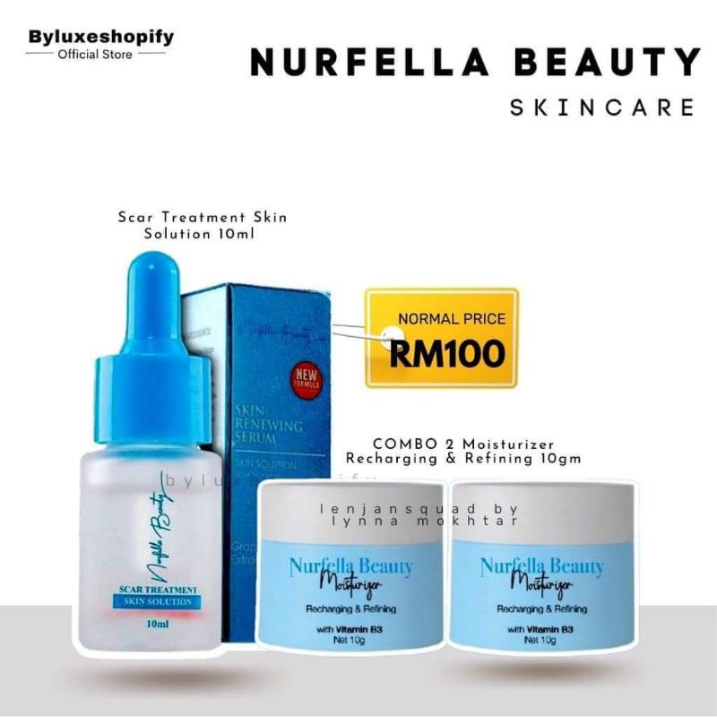 NURFELLA BEAUTY ORIGINAL | Beauty box smart skin | NB Scar Treatment Serum | Moisturizer ...