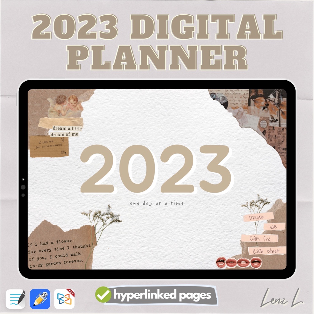 2023 Digital Monthly Planner // Simple // Digital Journaling ...