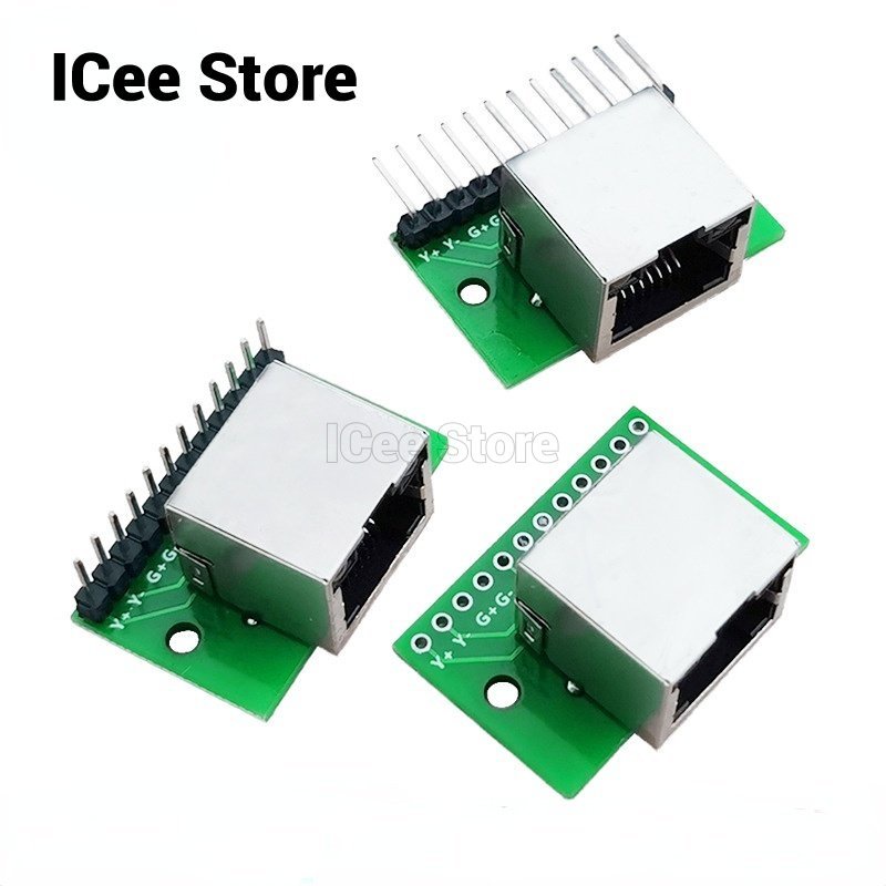 RJ45 Network Port Adapter Board 8Pin Crystal Head Female Socket Circuit ...