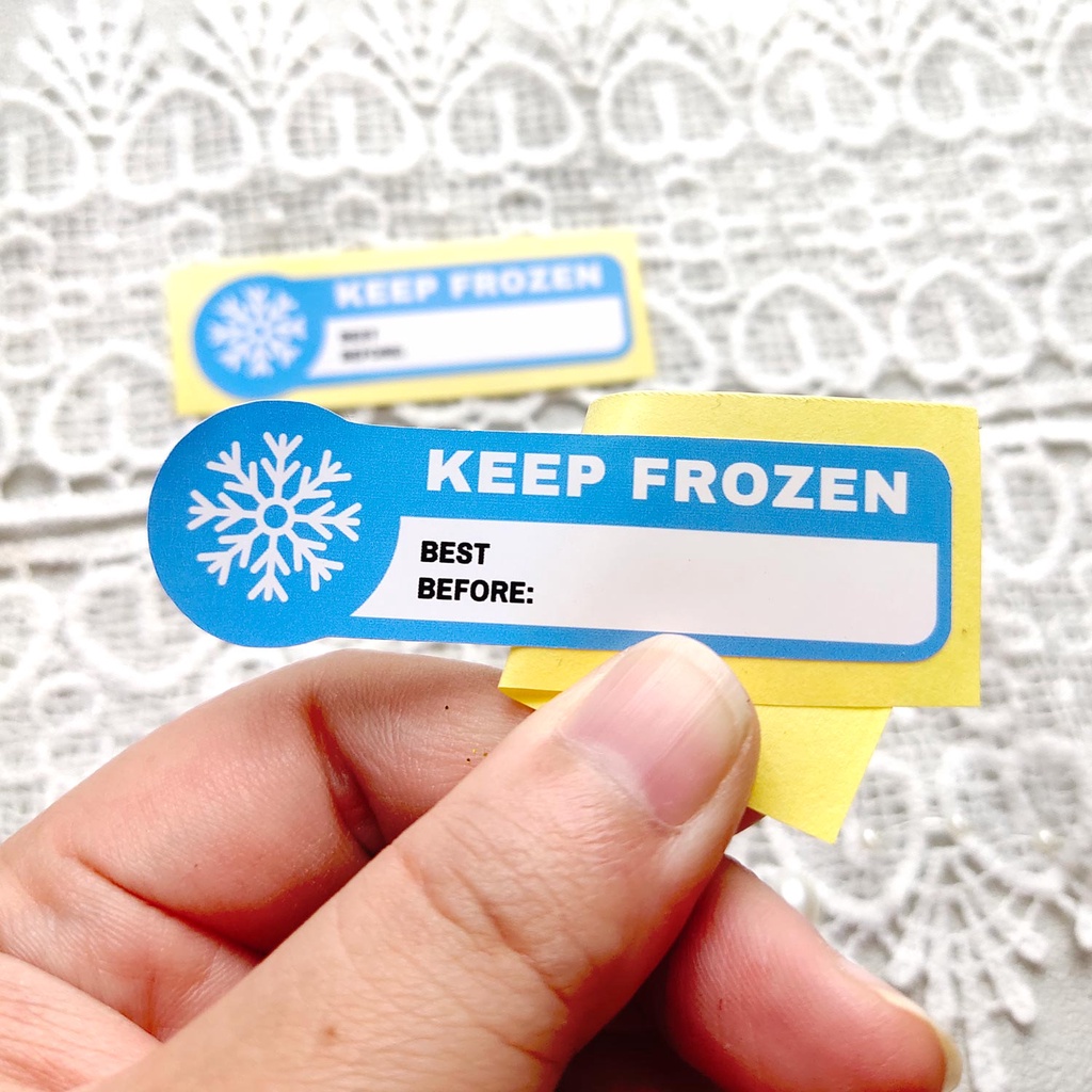 Sticker/sticker keep Frozen+Best before keep me cold Fridge Save In ...