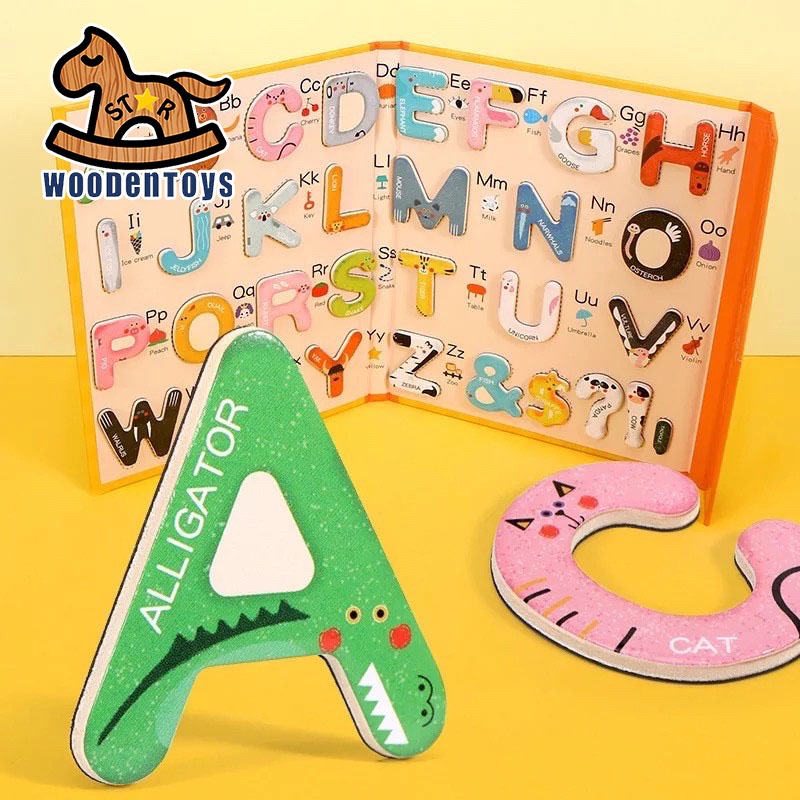 ABC book Letter Cute Animals Fridge Jumbo Large Alphabet Magnets ...