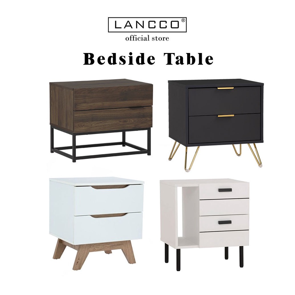 LANCCO Bed Side Table Bedrome Storage cabinet Coffee table | Shopee Malaysia