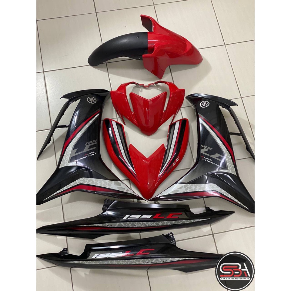 COVERSET BODYSET LC135 LC V8 STANDARD RED MERAH STD FUEL INJECTION FI ...