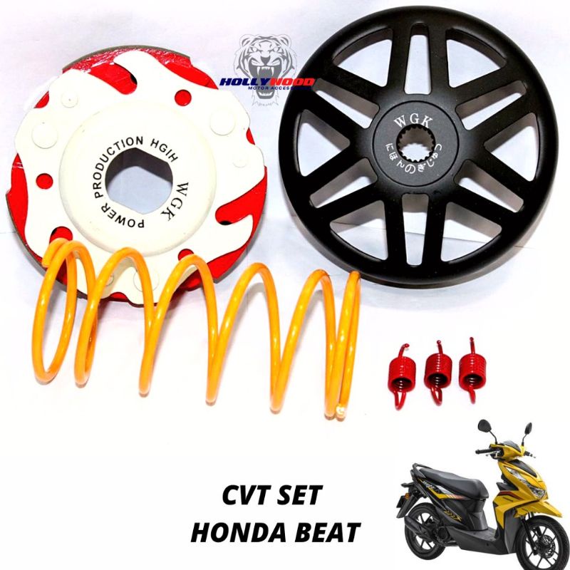 AUTO CLUTCH PULLEY SET RACING WGK NCY + PULLY SPRING + CVT SPRING ...