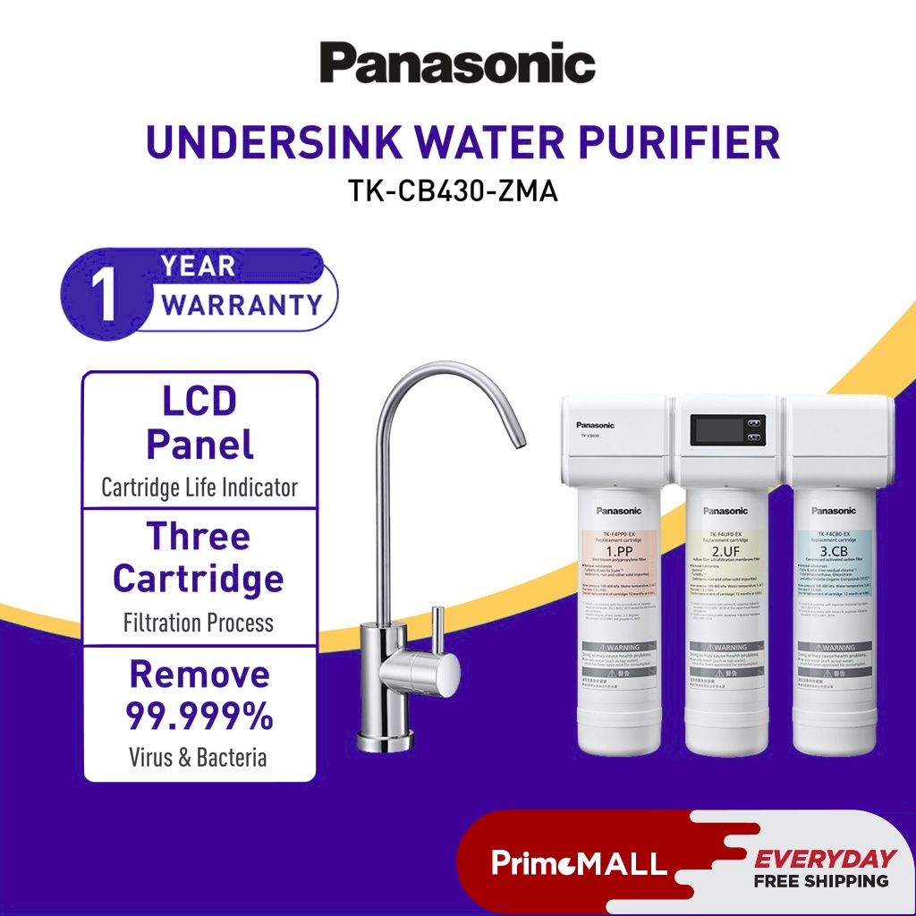 PANASONIC TK-CB430 UNDERSINK WATER PURIFIER TANKLESS TK-CB430-ZMA CLEAN ...