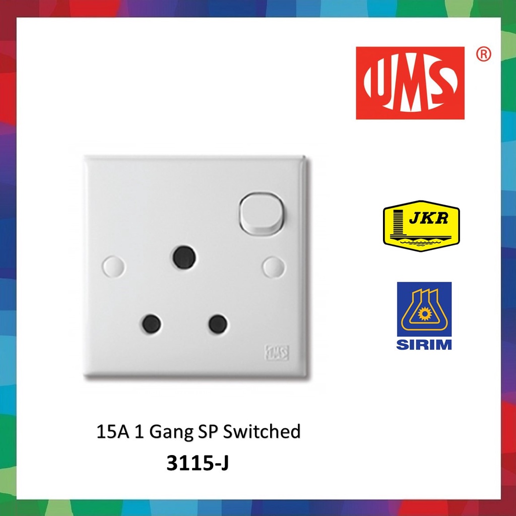 UMS 3 Series Switch & Socket / Suis plug socket / 13A Switch Socket ...