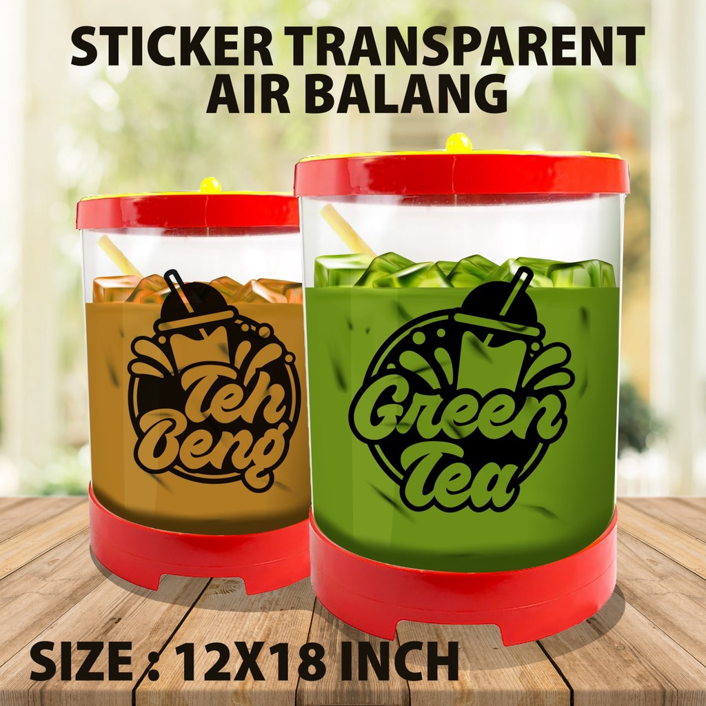 Sticker Air Balang Transparent 12 x 18 inch & 9 x 12 inch ( Boleh ...