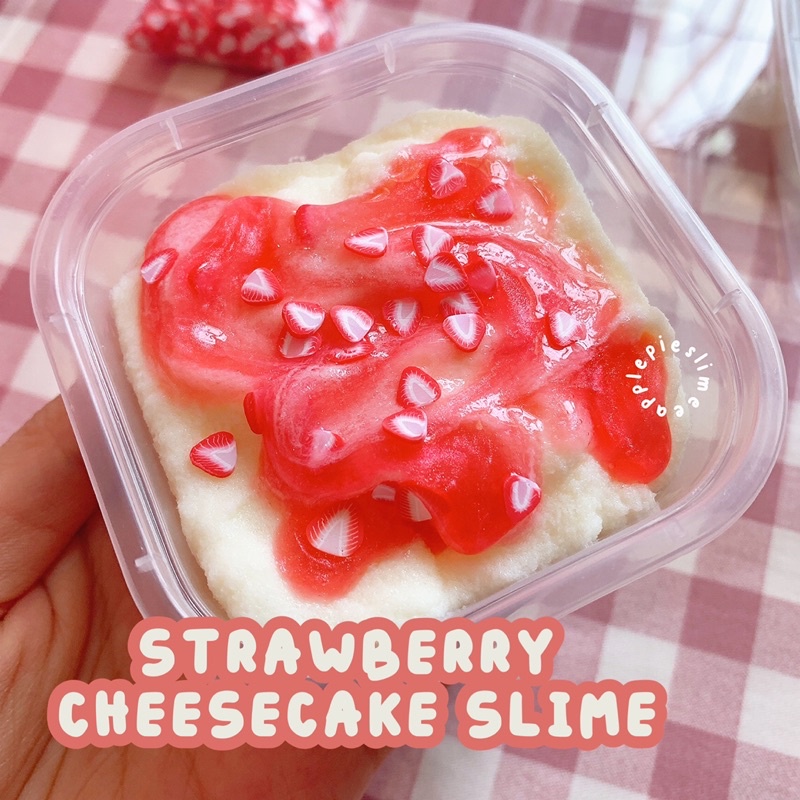 Strawberry CHEESE SLIME | Shopee Malaysia