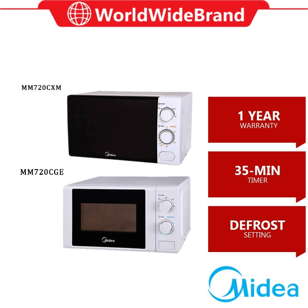 [READY STOCK] Midea MM720CGE-WH 20L Microwave Oven With Defrost ...