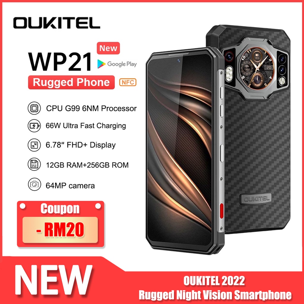 In Stock Oukitel WP21 Rugged Night Vision Smartphone Mobile Phone 9800 ...
