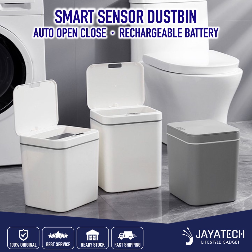 16L SMART DUST BIN SMART SENSOR DUSTBIN WITH RECHARGEABLE BATTERY TRASH ...