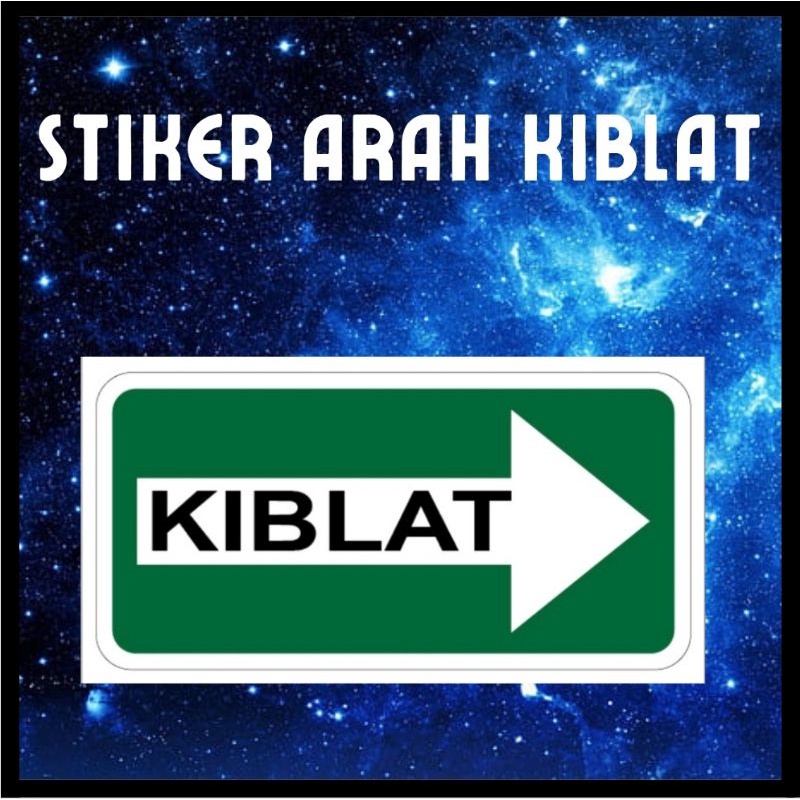sticker penunjuk Arab kiblat untuk bersolat | Shopee Malaysia