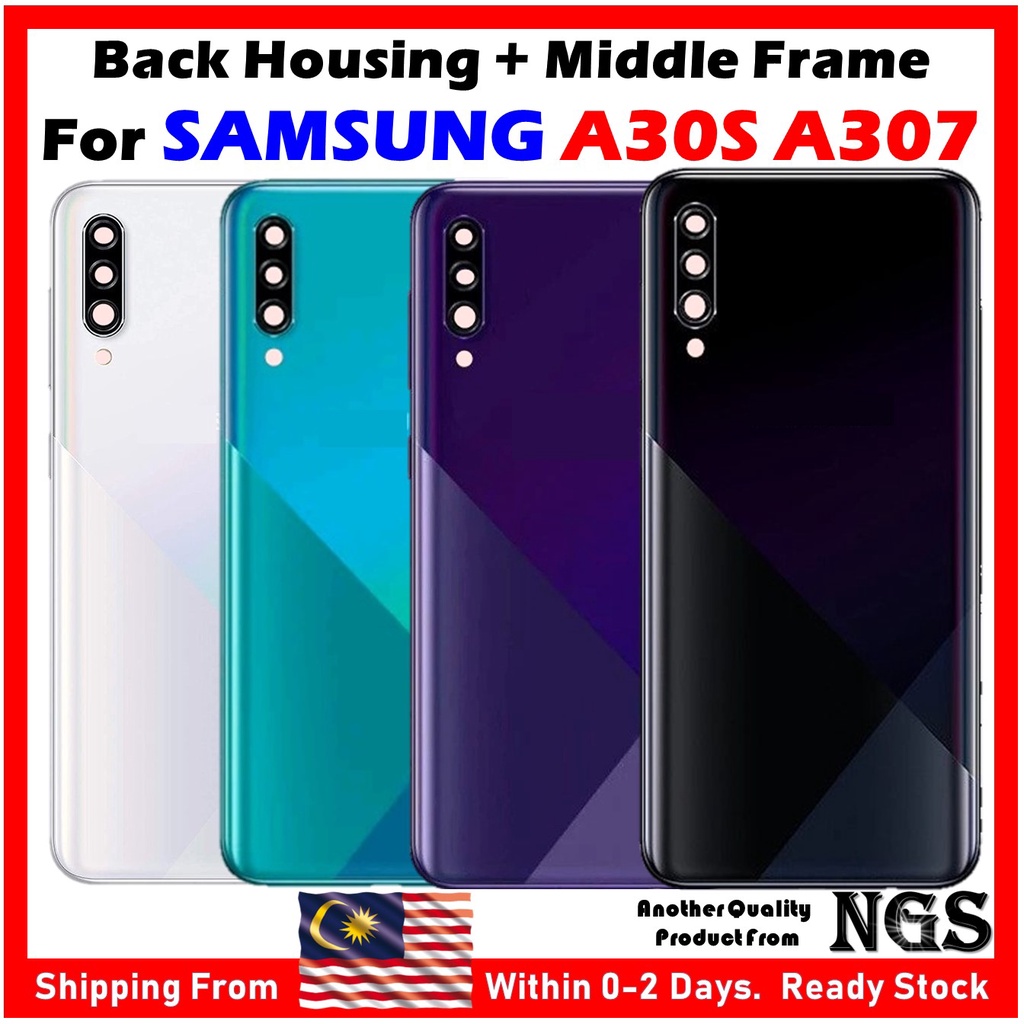 (+Frame) Full Set Back Housing Back Cover For SAMSUNG Galaxy A30s A307 ...