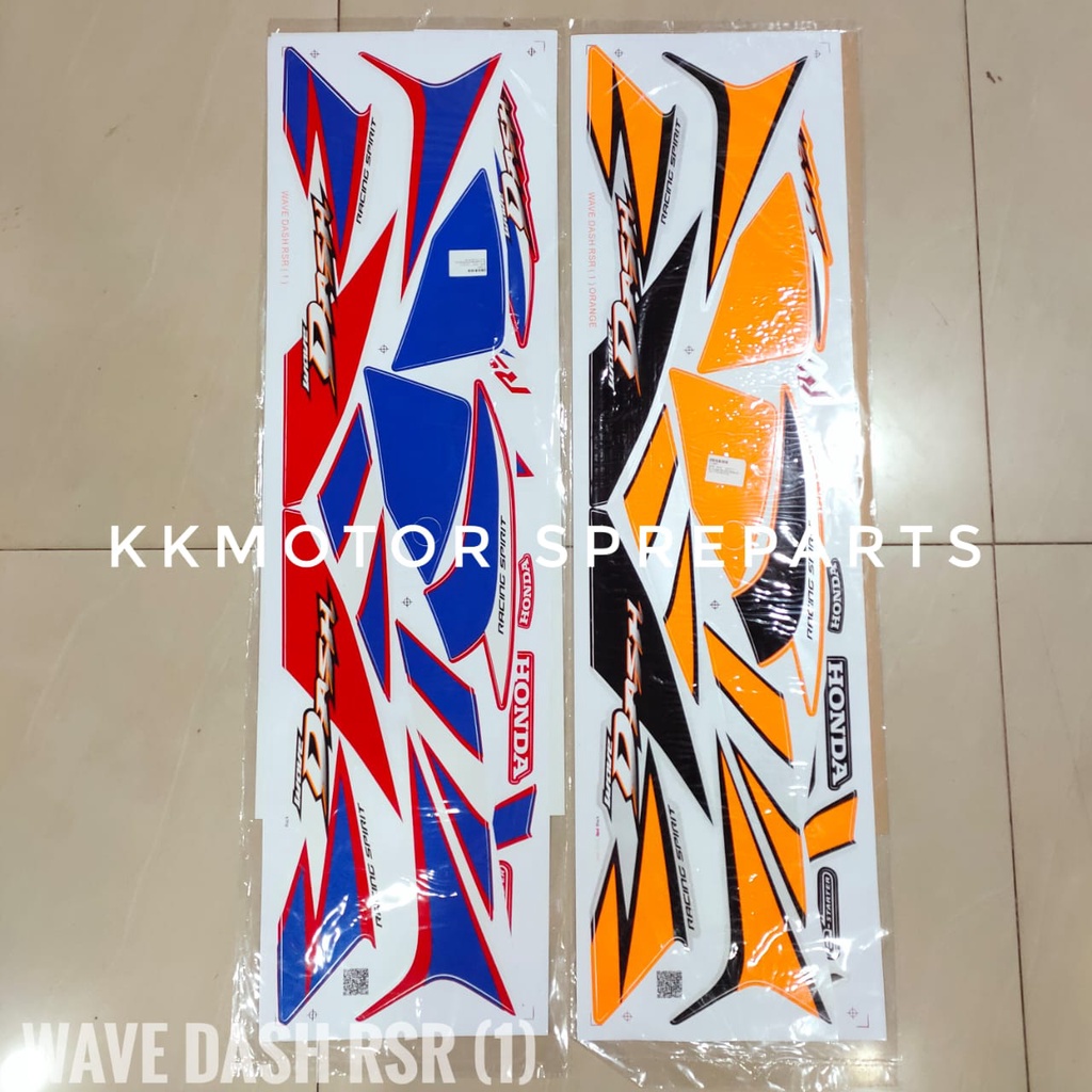 HONDA WAVE DASH110 DASH RSR (1) BODY STICKER STRIPE STRIKE COVER SET | Shopee Malaysia