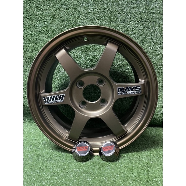 Auto Option Rim - VOLK RAYS TE37 15 inch 7.0jj offser35 4 hole 100 (New ...
