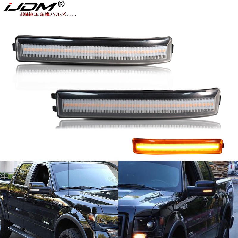 iJDM For 2009-14 Ford F150 & 2010-14 SVT Raptor Full LED Side Mirror ...