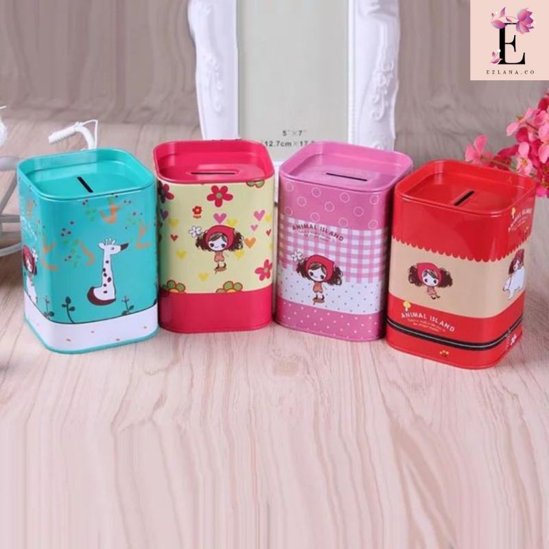 Tabung Duit Kertas Syiling Boleh Buka Girl Theme | Piggy Bank For Kids ...