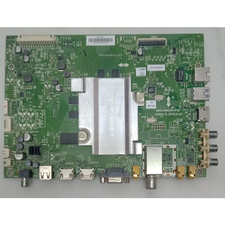 (B033) Toshiba 43U7650VM Mainboard, Powerboard, Tcon, Tcon Ribbon, LVDS ...