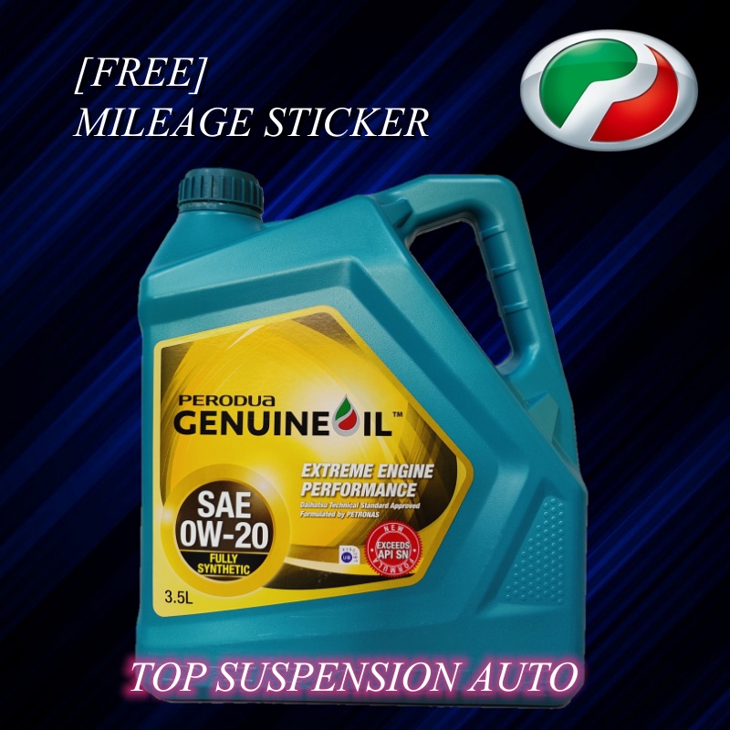 PERODUA FULLY SYNTETIC 0W20 3.5L ENGINE OIL PERODUA AXIA, BEZZA, ARUZ ...