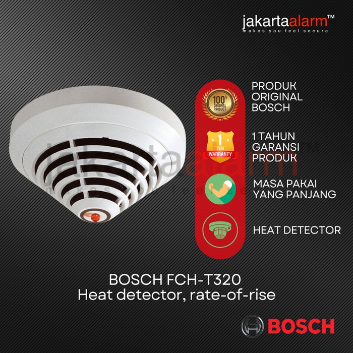 Heat Detector Sensor Heat Detector Bosch Fch-T320 Fire Alarm | Shopee ...
