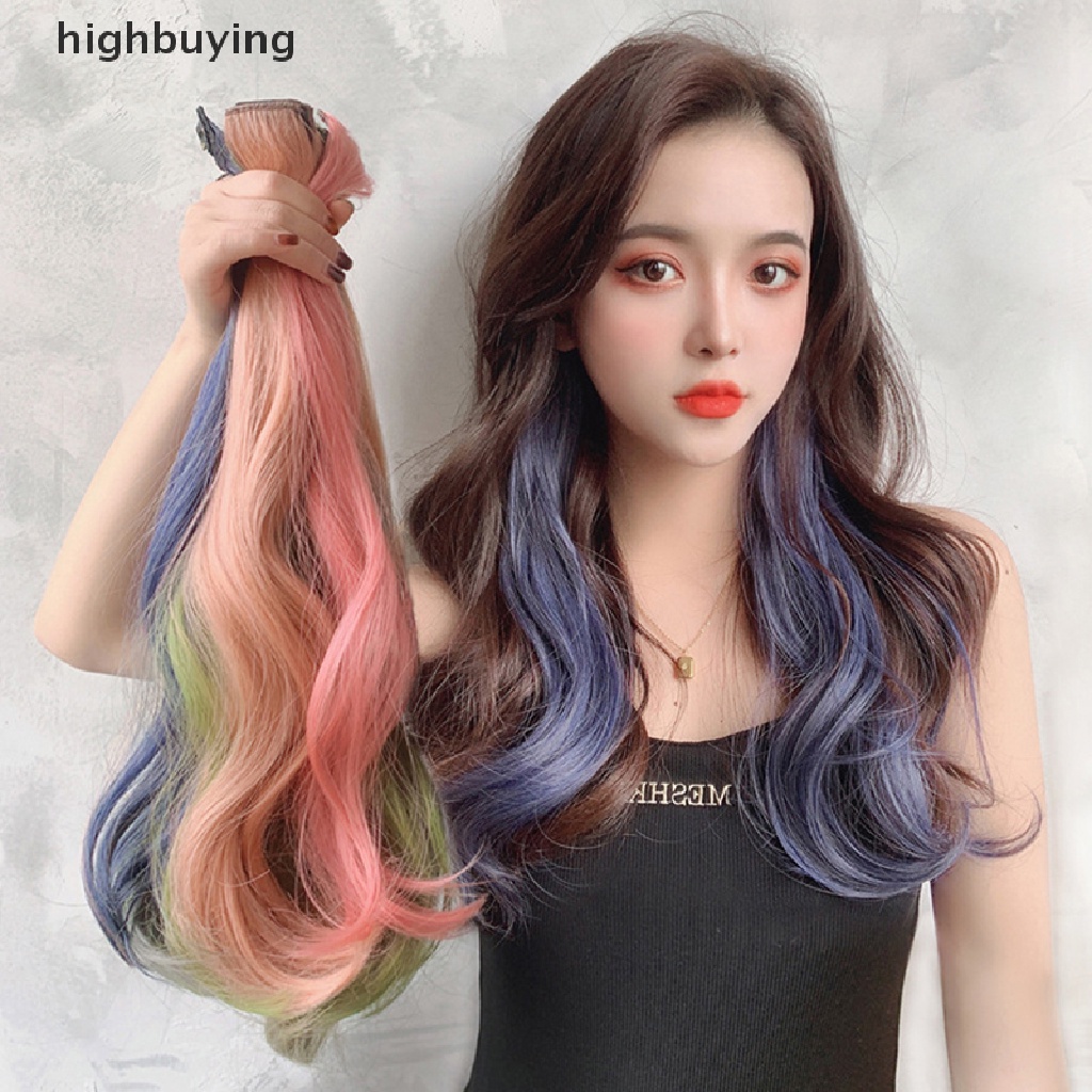 HBMY 60cm Hair Extension Clip In Hairpiece Long Straight Hanging Ear ...
