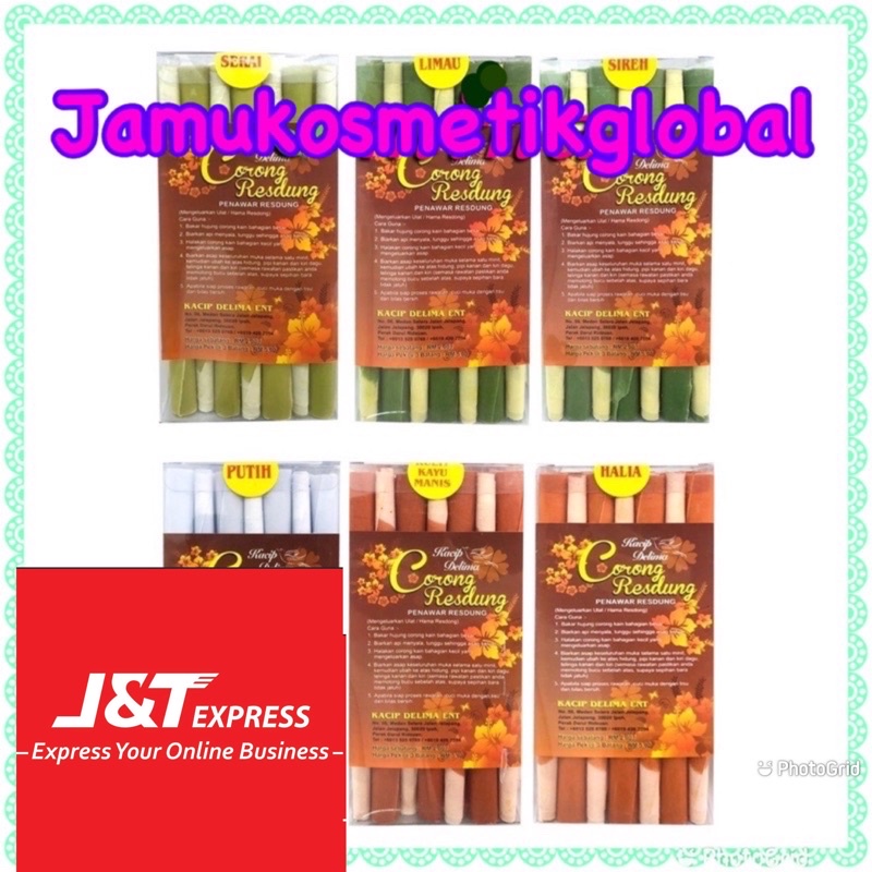 Borong 50pcs ️KACIP DELIMA Corong Resdung 50s Lilin Asap Terapi Resdung ...