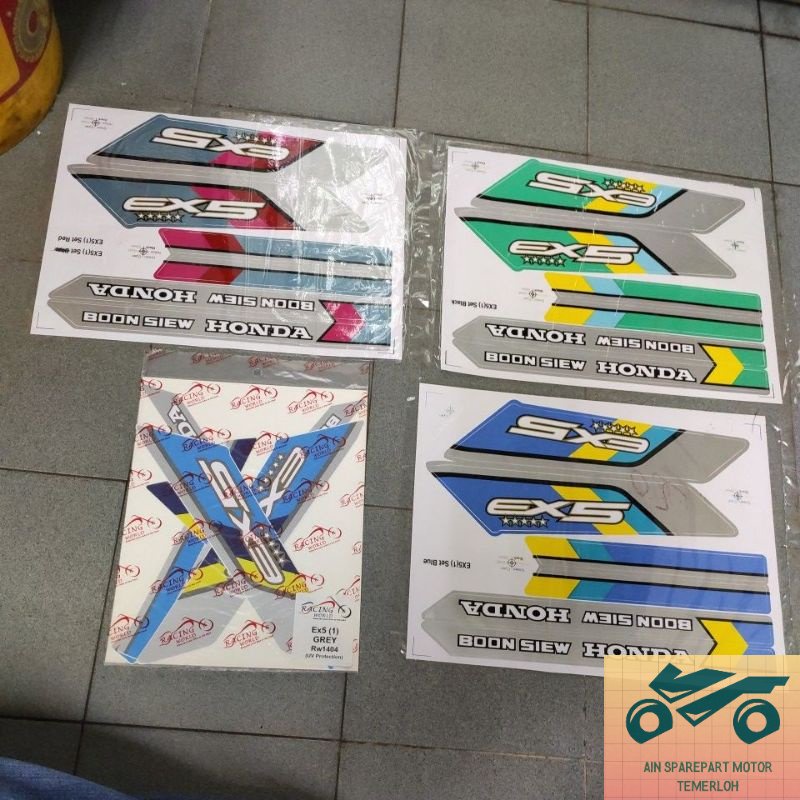 Stiker sticker body stripe cover set (1) honda ex5 lama ex5 high power | Shopee Malaysia