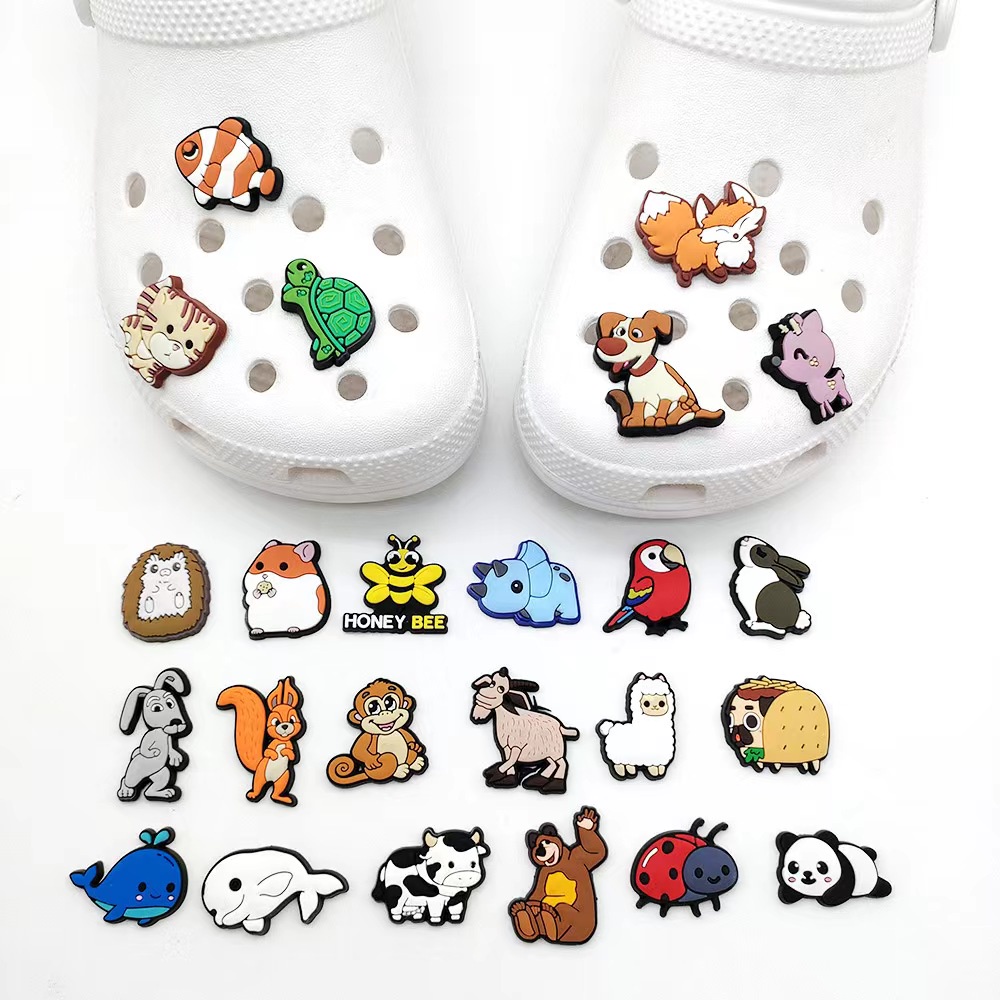 Cute Cartoon Animals shoe charms Croc Pin Jibz DIY Accessories ...