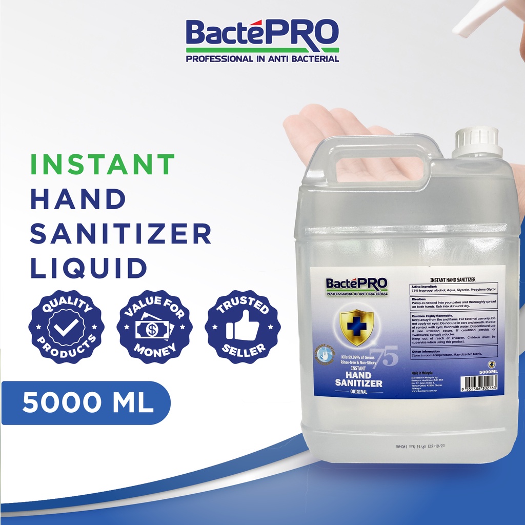 [NEW IMPROVED FORMULA] Bactepro Medicated Hand Sanitizer Liquid 75% ...