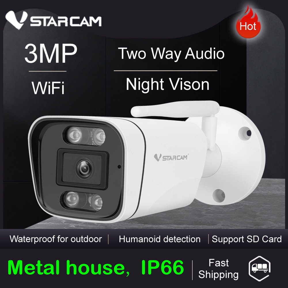 Vstarcam CS58 3MP 2MP IP Camera Wifi Outdoor Camera 1296P IP66 Waterproof Security Surveillance ...