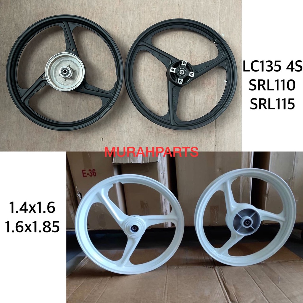 SPORT RIM YAMAHA LC135 SRL110 SRL115 FI 3 BATANG FULL CHOP ENKEI ...