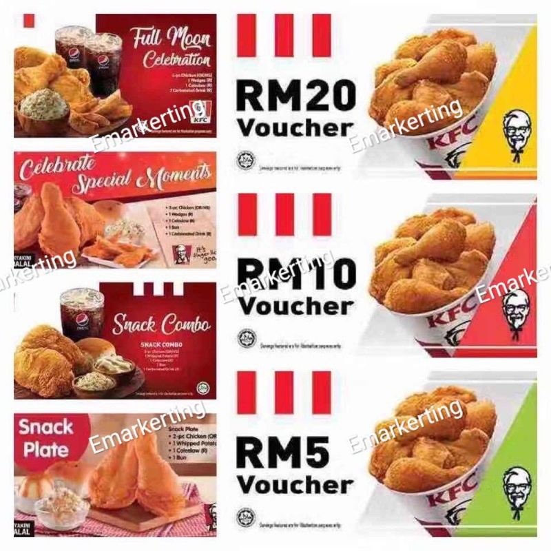 Kfc Voucher Cash Vouchermeal Voucher 1pc Voucher Shopee Malaysia