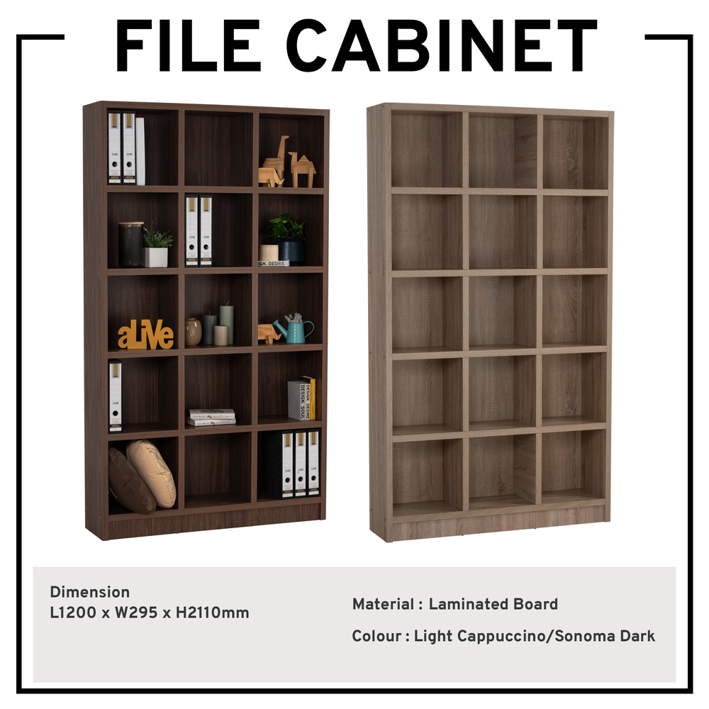 15 Compartment File Cabinet Bookcase Book Cabinet | Shopee Malaysia
