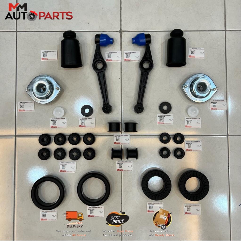 30 ITEM COMPLETE SET FOR PERODUA KANCIL 660/850 - LOWER ARM/CROSSMEMBER ...