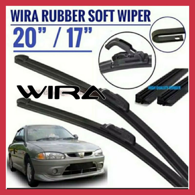 (1 PAIR) WIPER WIRA ALL MODEL SILICONE WIPER 1 PAIR (2PCS) Japan Mugen ...