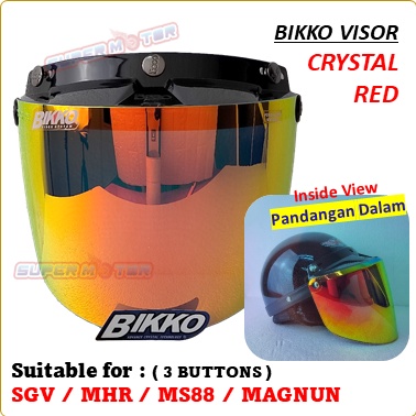 [SAME DAY DELIVERY] 3 BUTTONS BIKKO VISOR / BOGO VISOR / BOB VISOR 3 ...
