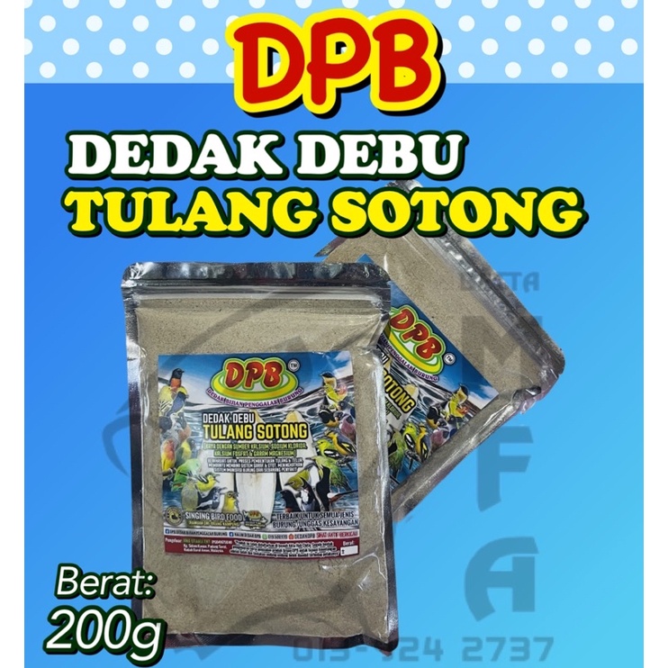 DPB-Dedak Penggalak Burung-DEDAK DEBU TULANG SOTONG (200g) | Shopee ...