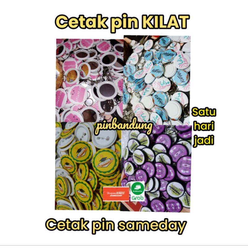 Print custom flash pins every day | Shopee Malaysia