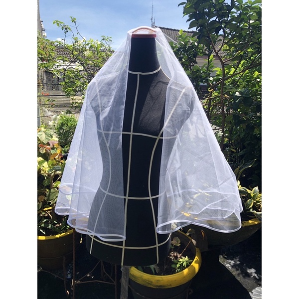PUTIH Wedding veil 002 Pure White | Shopee Malaysia
