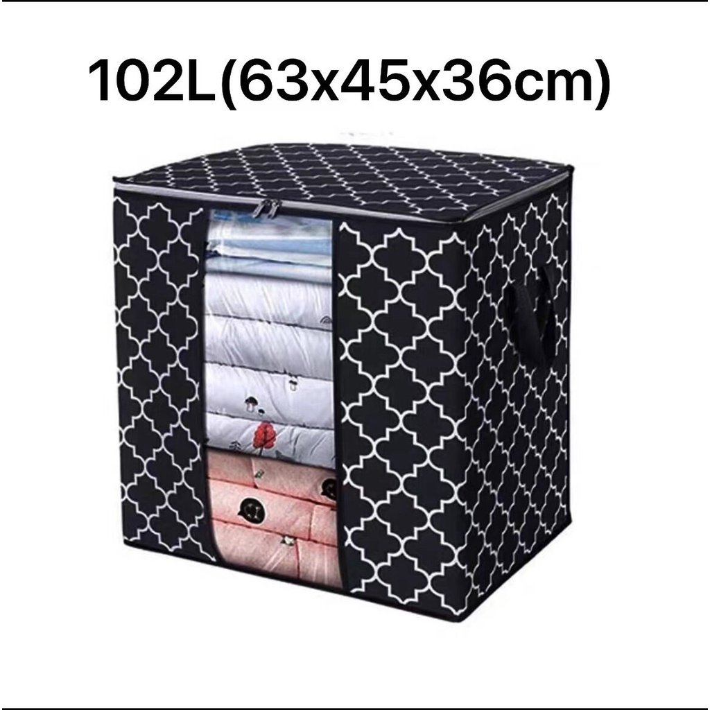 72L/100L large capacity foldable storage box Oxford cloth storage bag ...