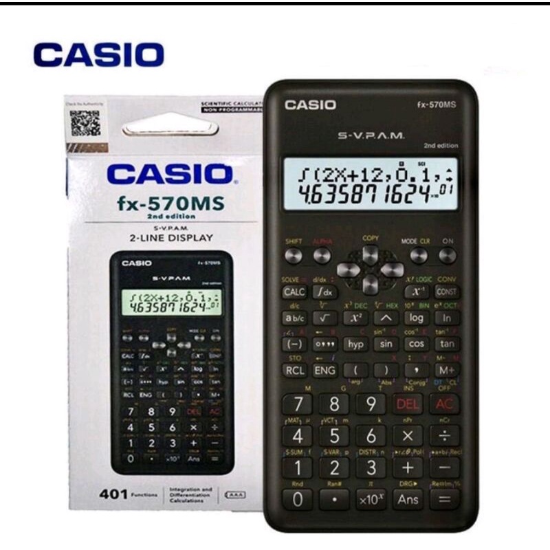 Casio Scientific Calculator FX-570MS 2nd Edition (1 Year Warranty ...