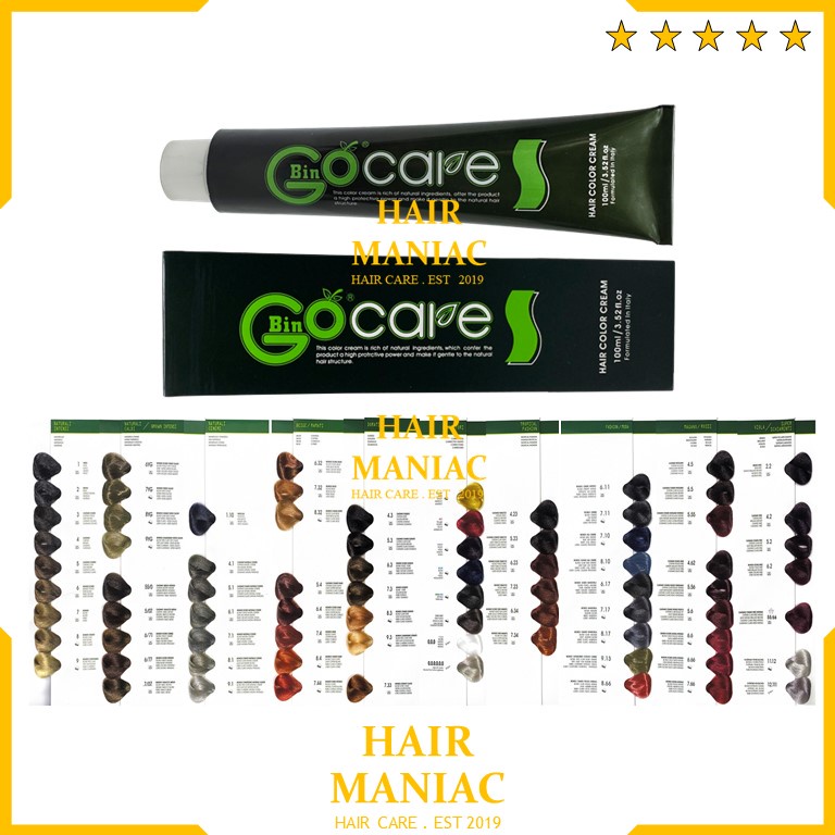 Gocare Go Care Salon Hair Dye Permanent Color Cream 100ML | Shopee Malaysia