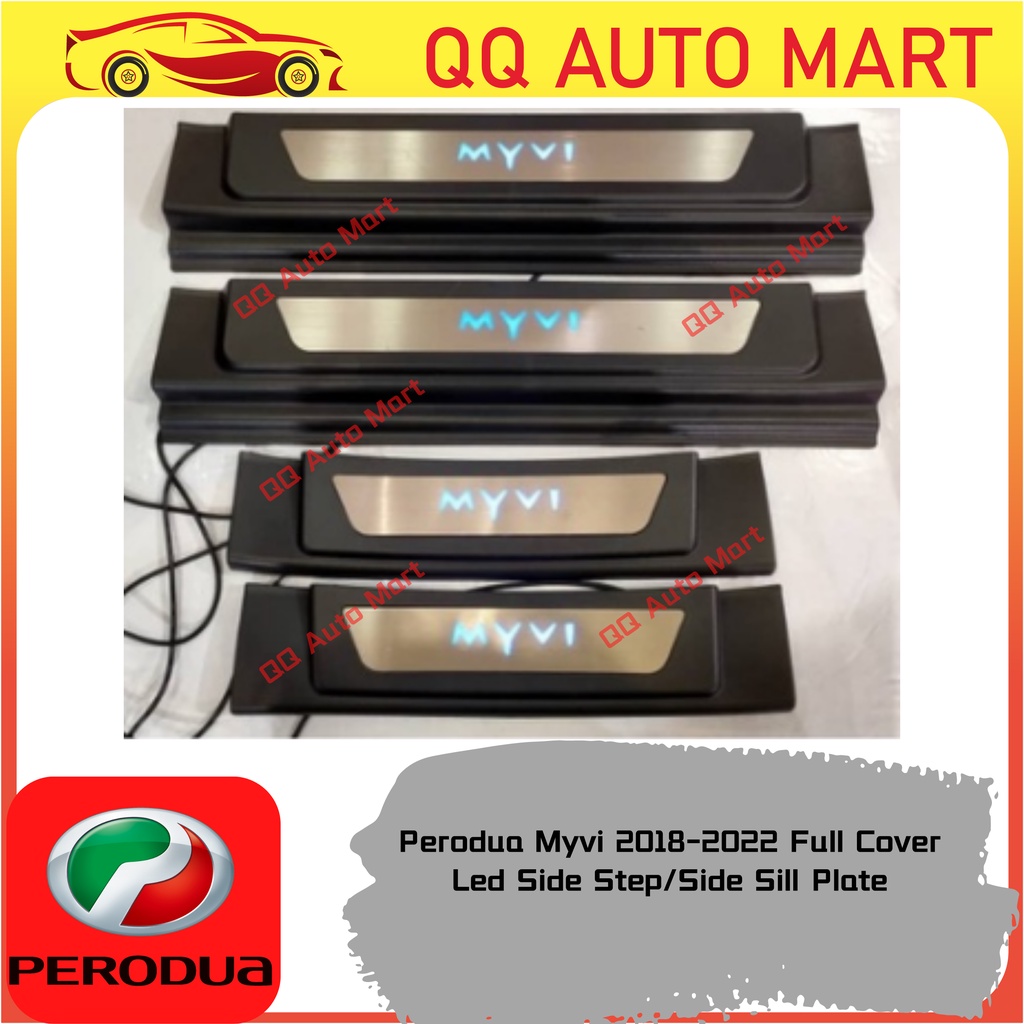 Perodua Myvi 2018-2022 Full Cover Led Side Step/Side Sill Plate ...