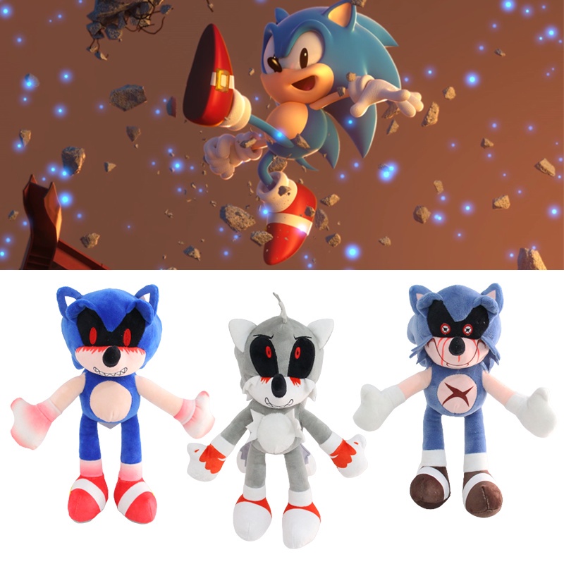 28CM Sonic The Hedgehog EXE Tails Sonic Plush Toy Cartoon Soft Stuffed ...