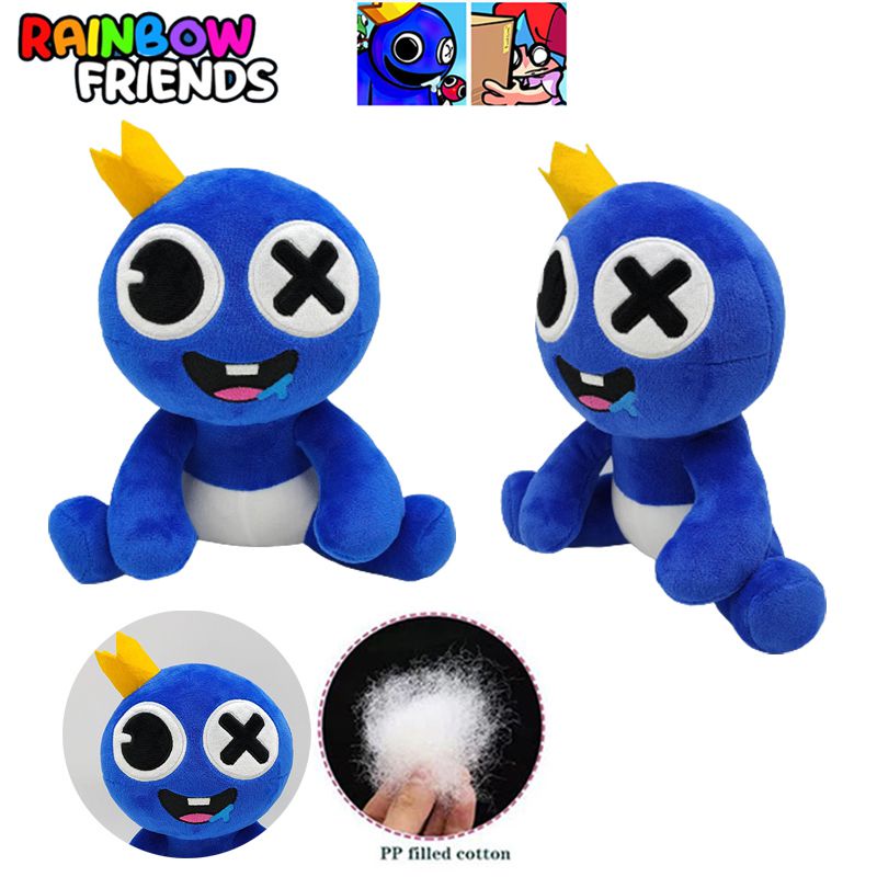 24cm Roblox Rainbow Friends Baby Blue Plush Toy Soft Stuffed Hug Doll ...